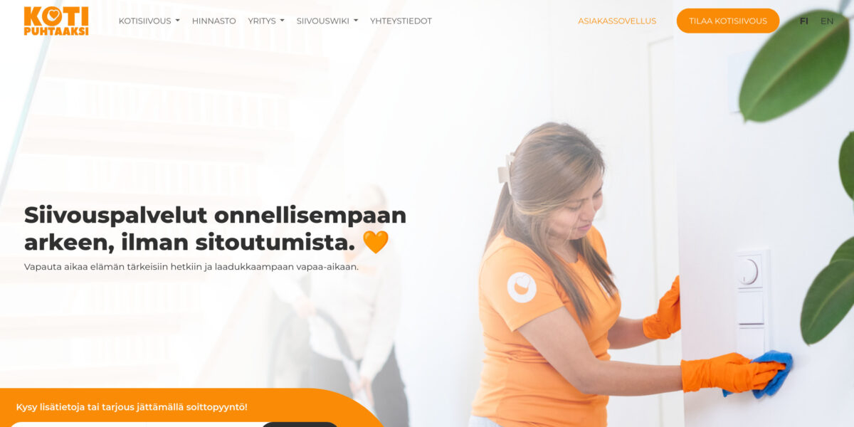 Koti Puhtaaksi - Siivouskauppa.fi